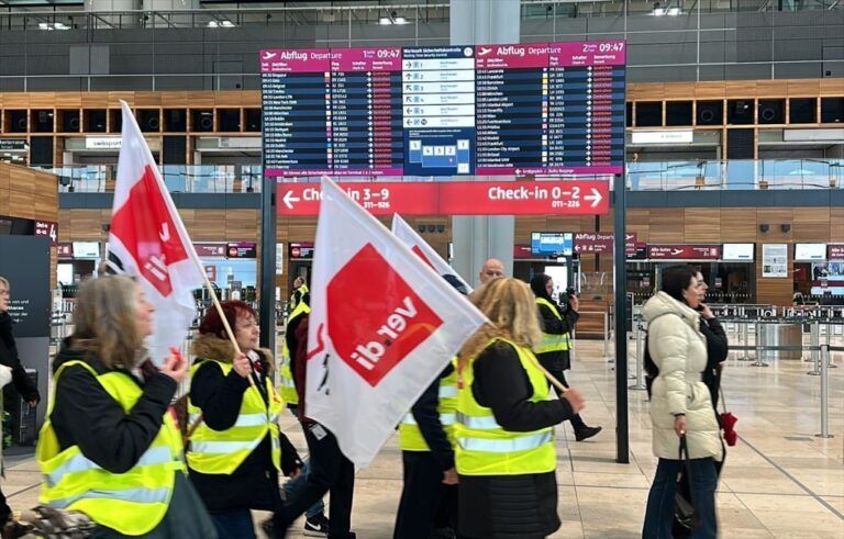 Germany Airport Strike Grounds Flights Nationwide on Monday