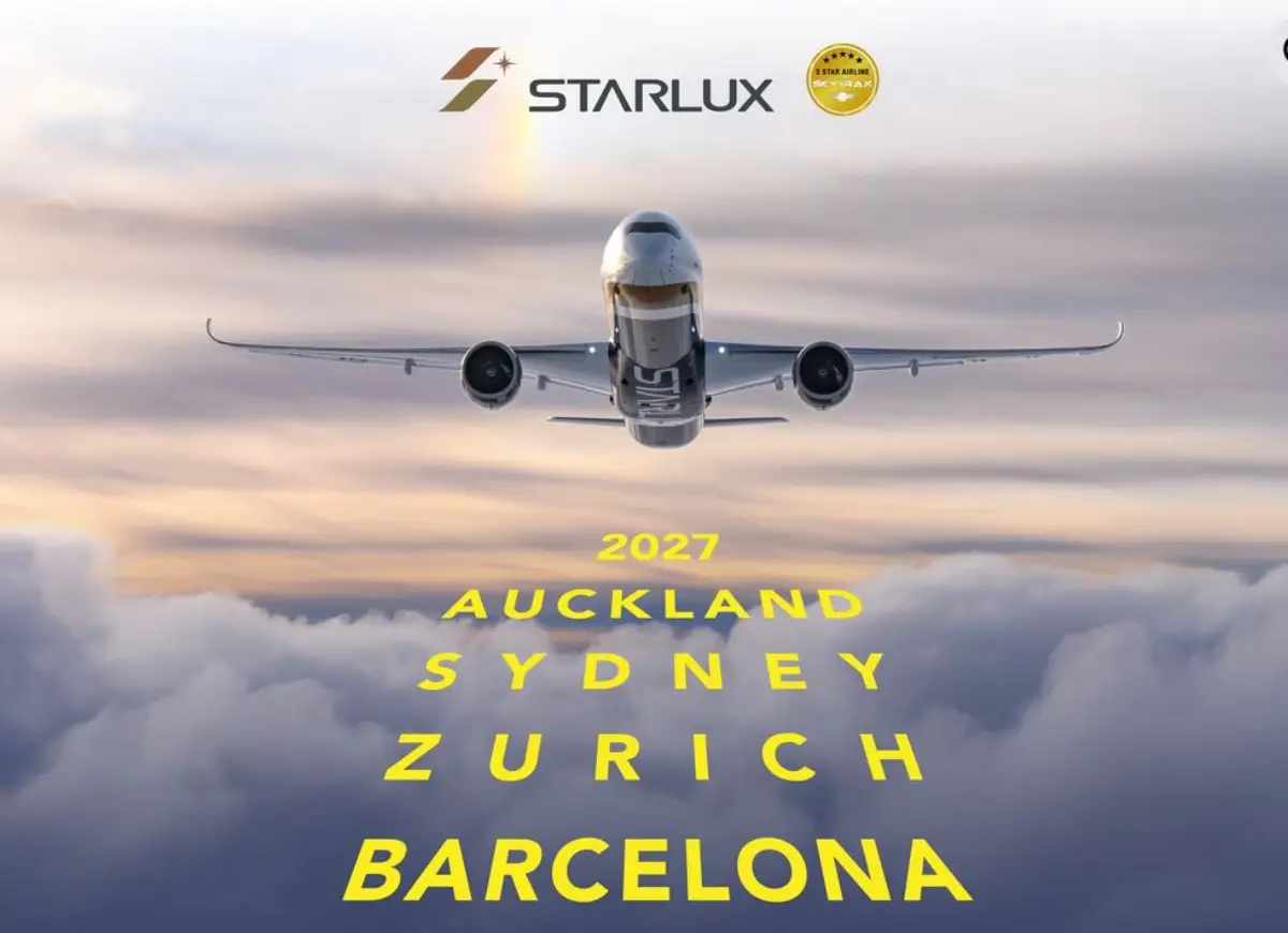 Starlux Airlines Plans Flights to Zurich, Barcelona in 2027